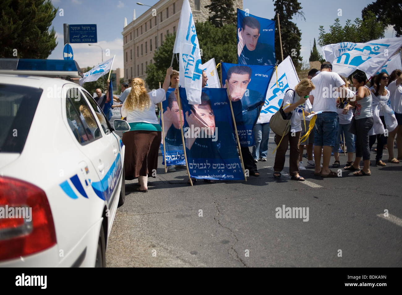 Protest in Jerusalem For Gilad Shalit Release from Hamas Captivity ...