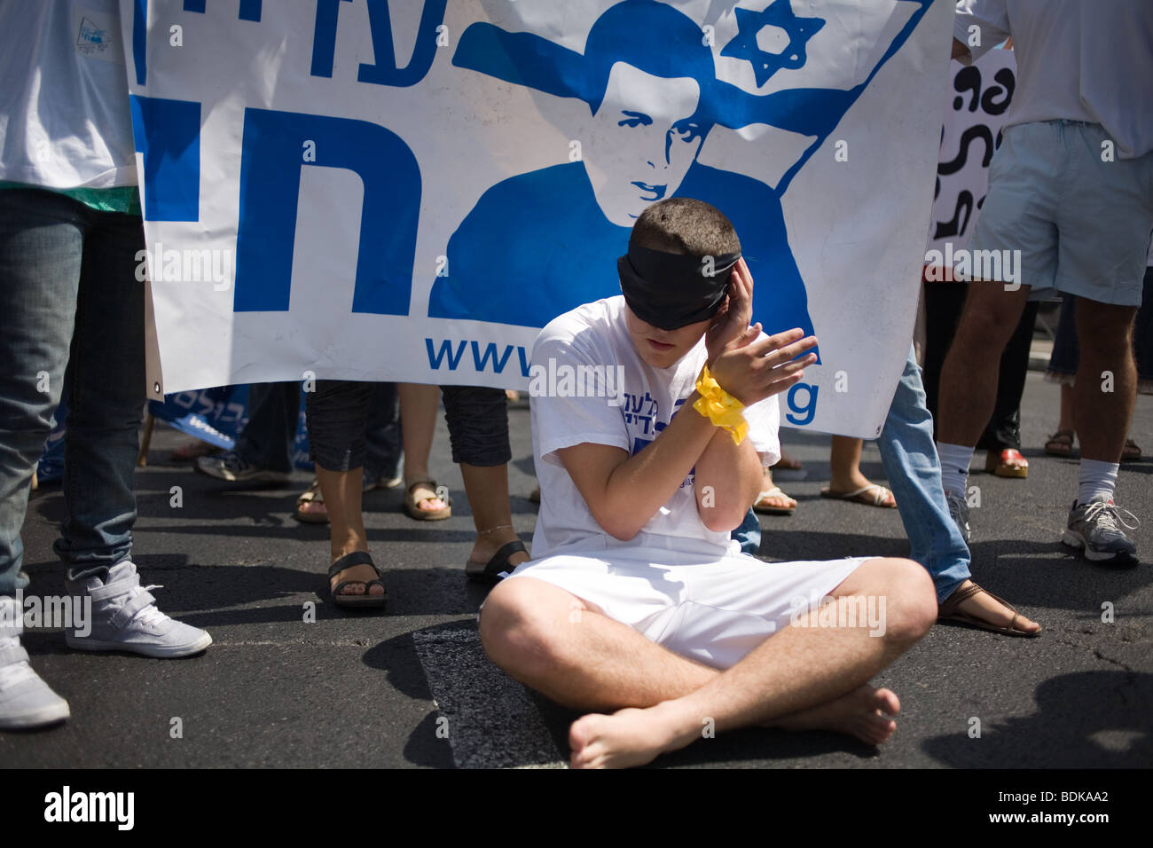 Protest in Jerusalem For Gilad Shalit Release from Hamas Captivity ...