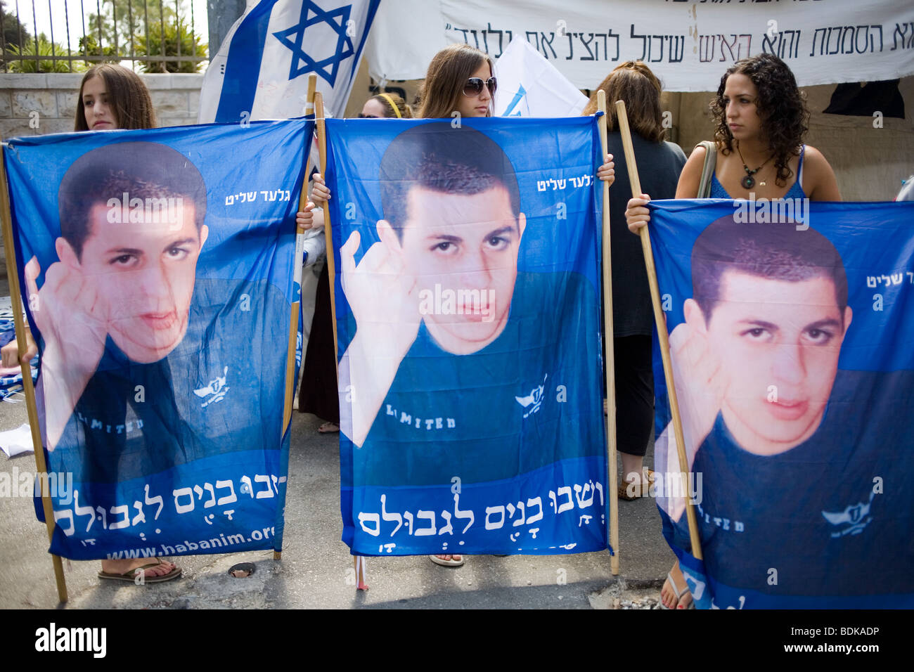 Protest in Jerusalem For Gilad Shalit Release from Hamas Captivity ...