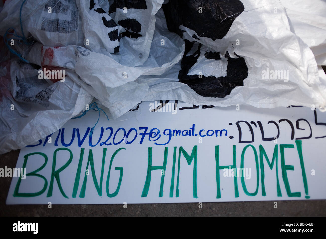 Protest in Jerusalem For Gilad Shalit Release from Hamas Captivity ...