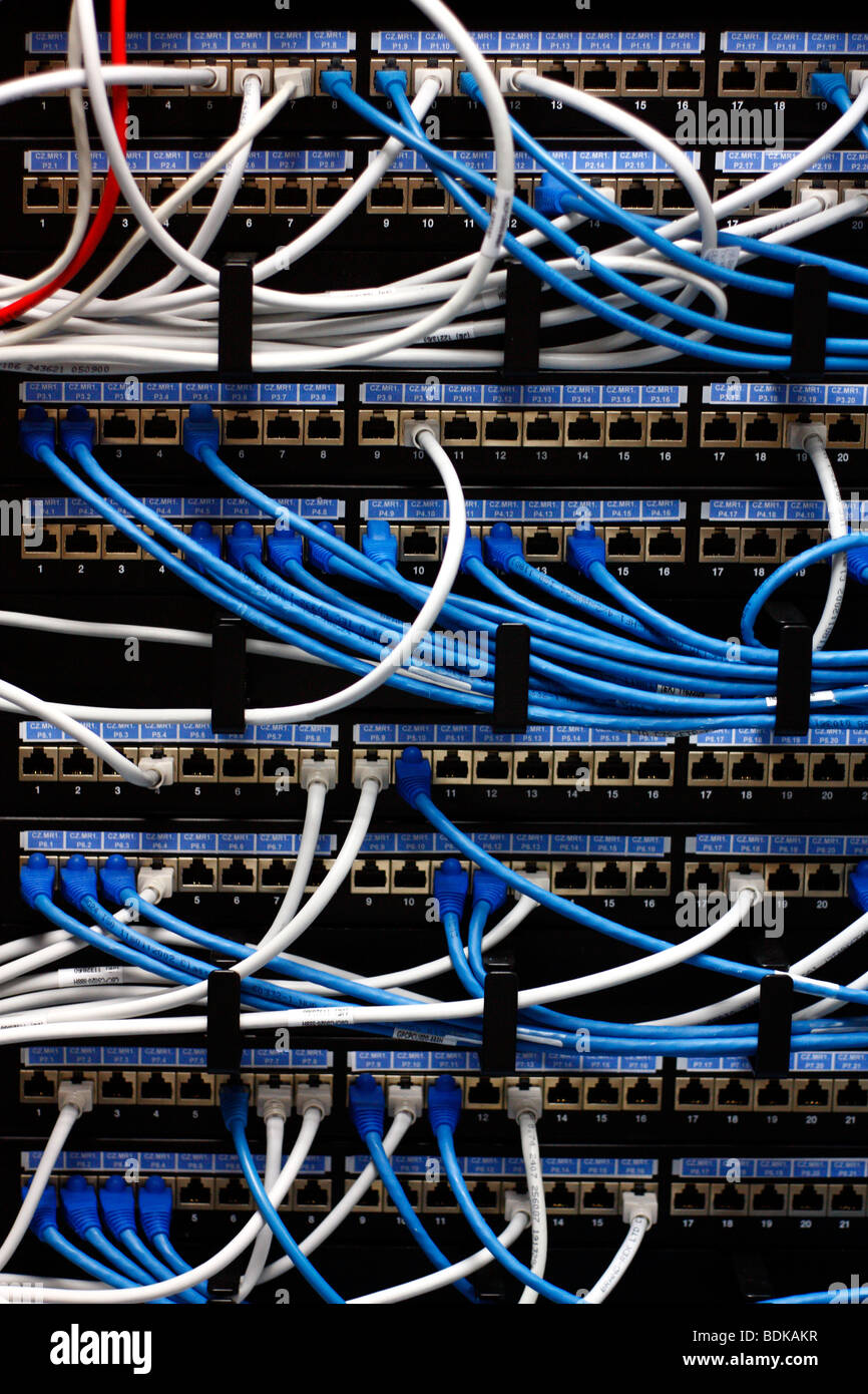 Electrical rack wires Stock Photo - Alamy