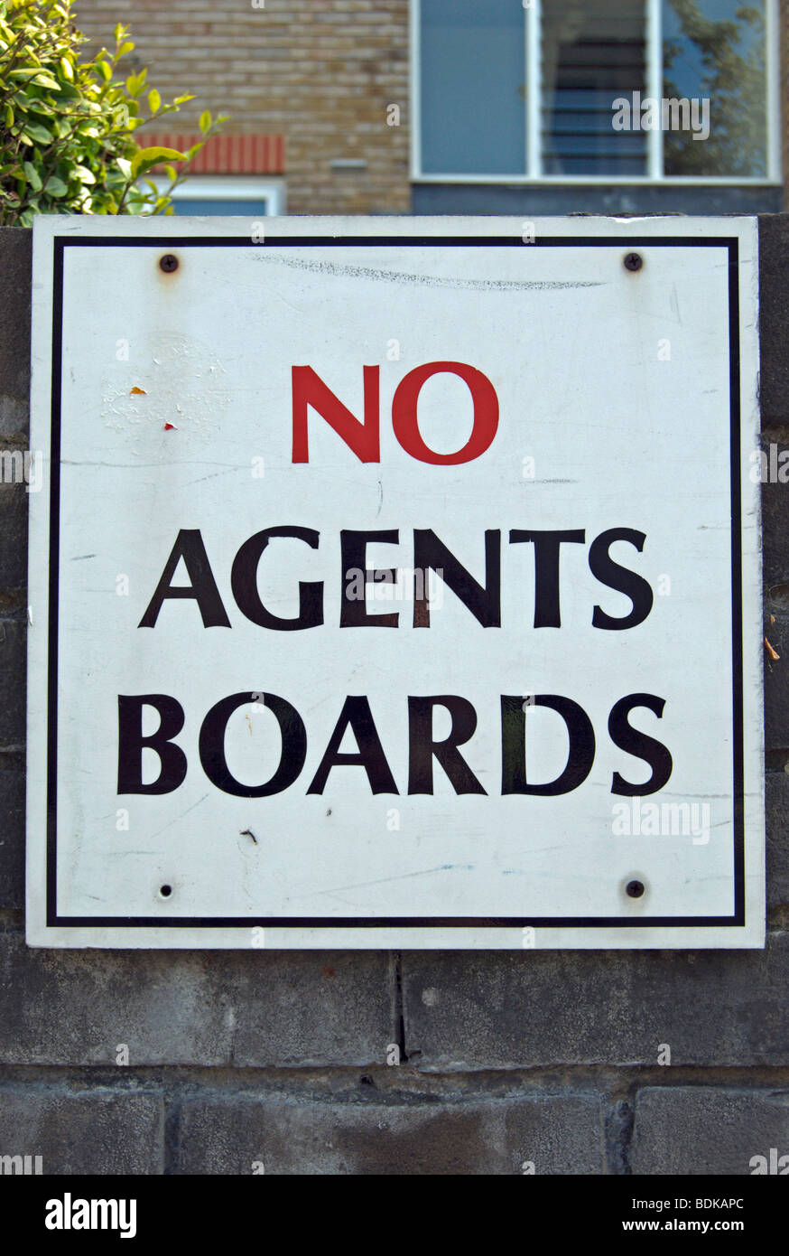 no agents board sign outside residential properties in twickenham ...
