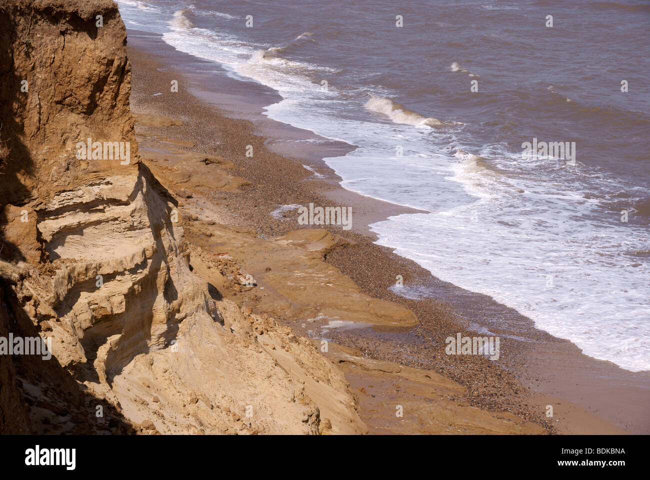 Coastal cliff erosion Stock Photo - Alamy