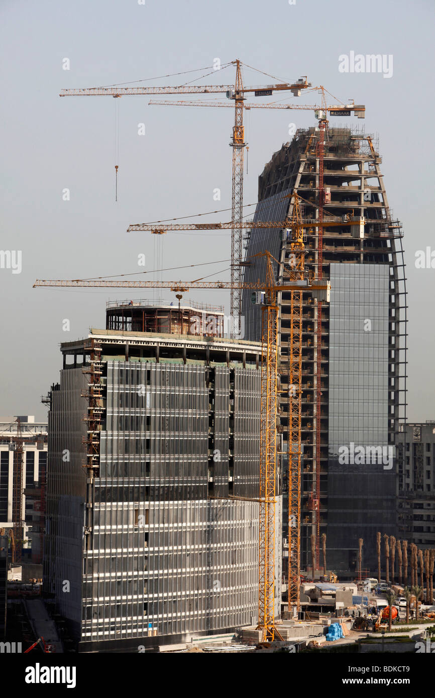 Downtown Dubai, new part of the city, build around Burj Dubai, the ...