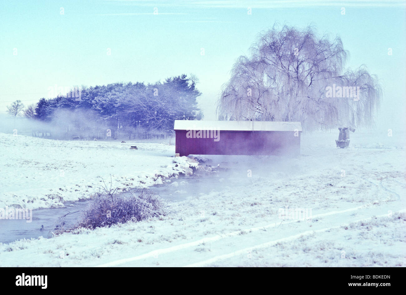 Scenic rural landscape, Lancaster PA winter Stock Photo - Alamy