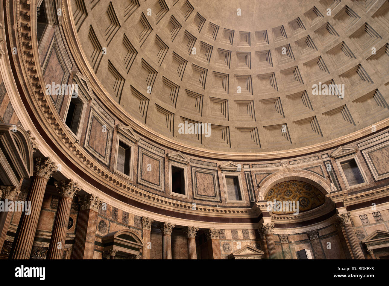 Interior view of the Pantheon, Rome Stock Photo - Alamy