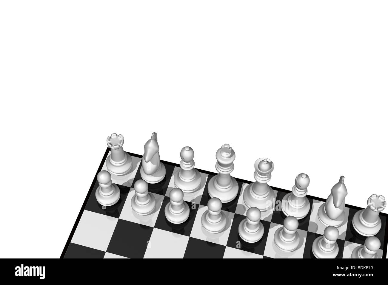 3d chess set Black and White Stock Photos & Images - Alamy