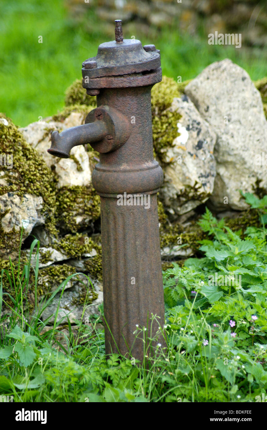 old Water Pump Stock Photo - Alamy