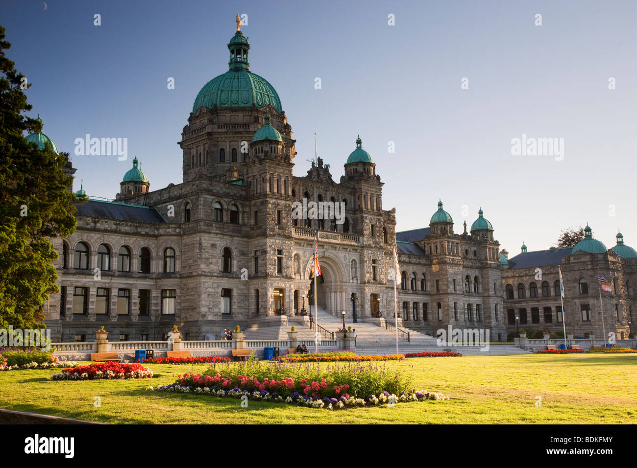 The Legislative or Parliament Buildings located on the Inner Harbour ...