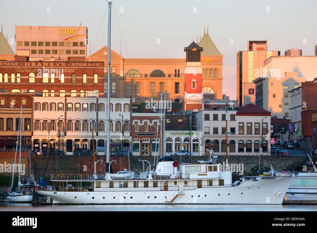 Bastion Square from the Inner Harbour, Victoria, Vancouver Island ...