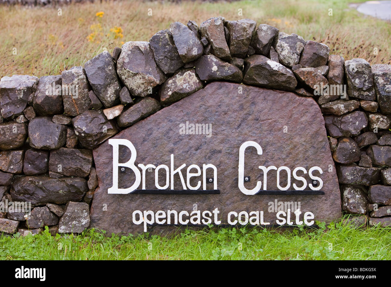 Broken Cross open cast coal mine, the largest in Europe, in Lanarkshire ...