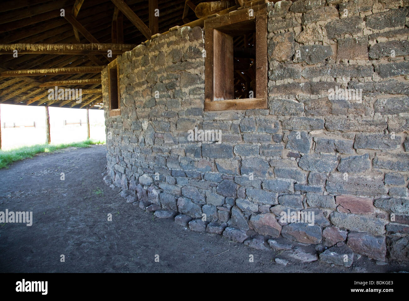 Pete French Historical Round Barn Oregon Stock Photo - Alamy