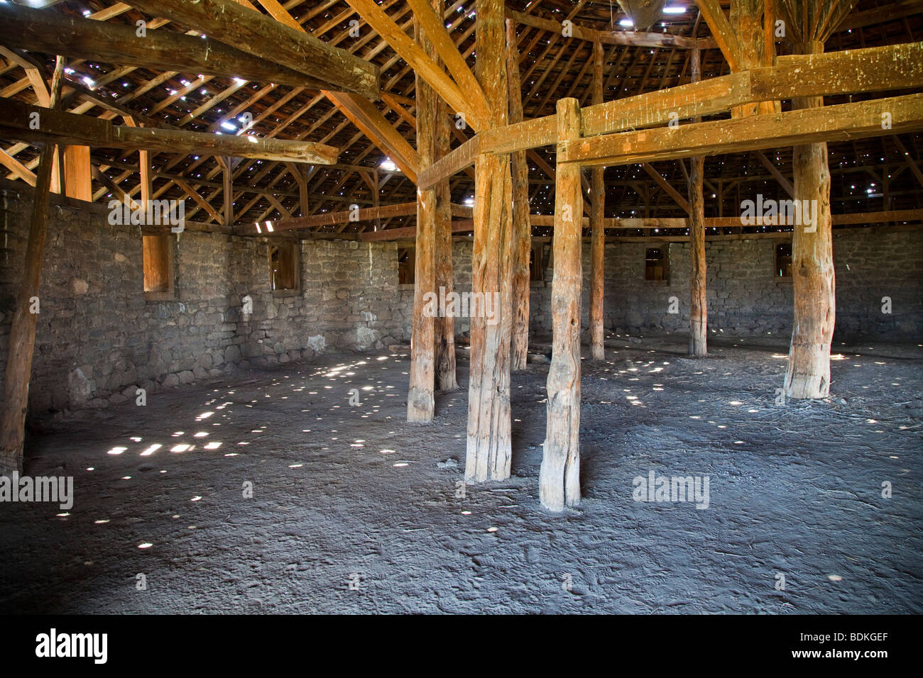 Pete French Historical Round Barn Oregon Stock Photo - Alamy