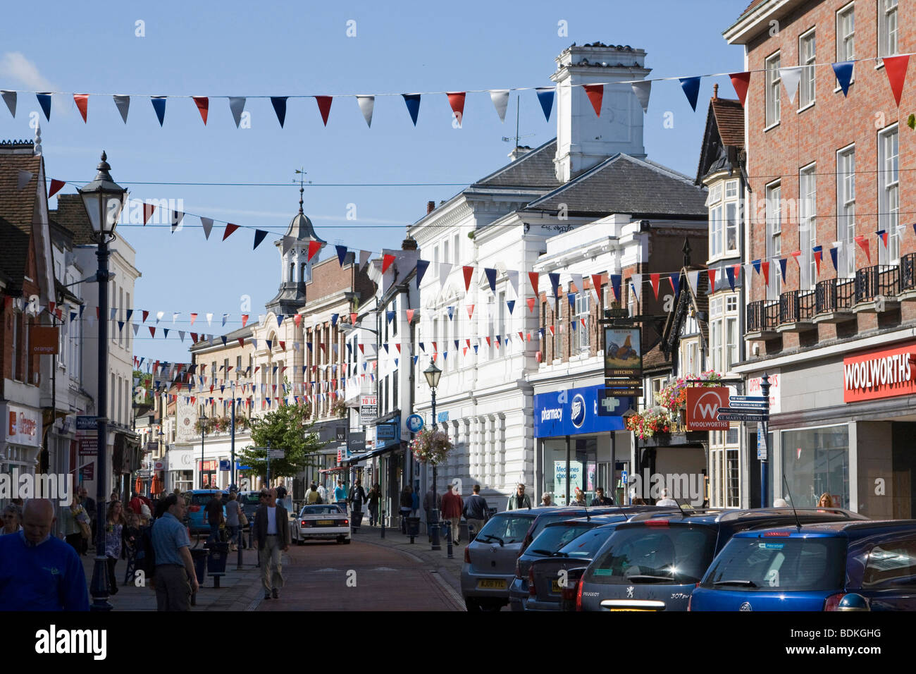 hitchin town centre hertfordshire england uk gb Stock Photo, Royalty ...
