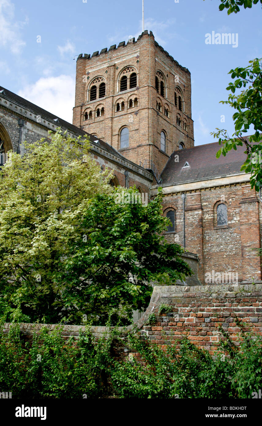 Buildings and landmarks st albans cathedral hertfordshire hi-res stock ...