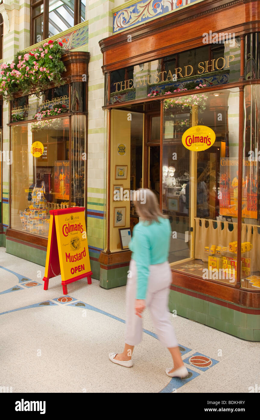 The Mustard shop in The Royal arcade indoor shopping centre in Norwich ...