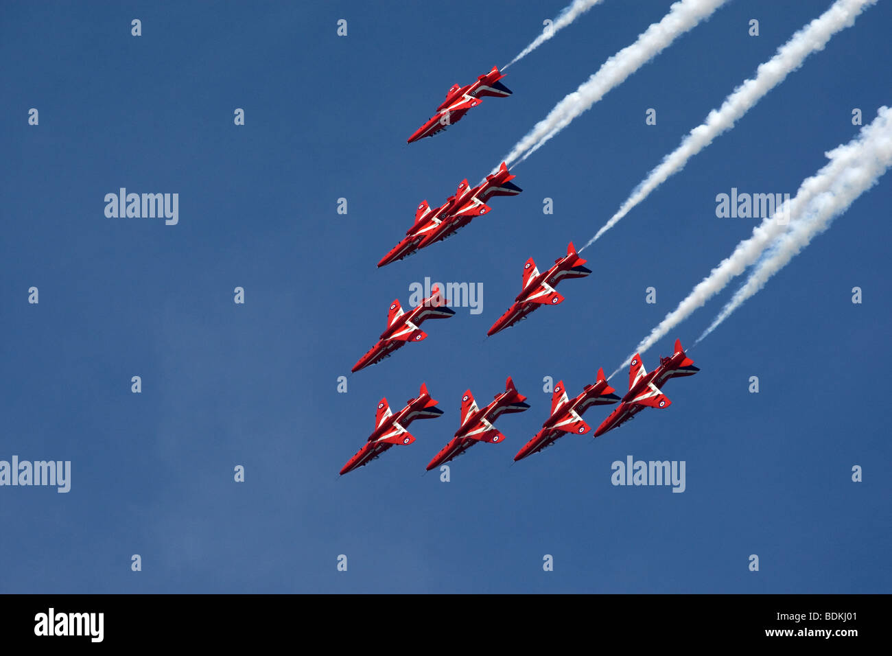 Red Arrows display 2009 Stock Photo - Alamy