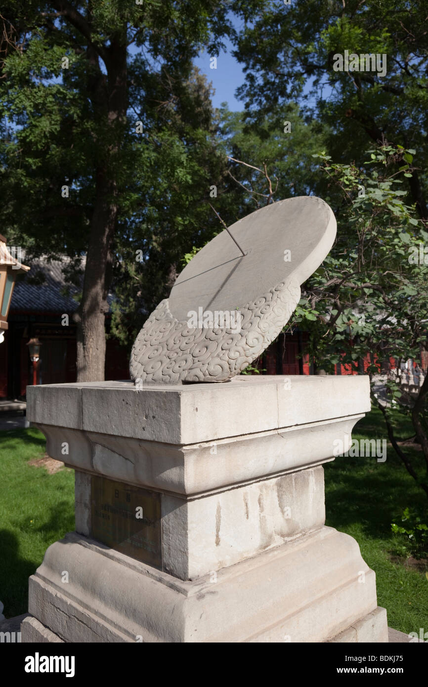 Ancient sundial in the Forbidden City - Beijing, China Stock Photo - Alamy