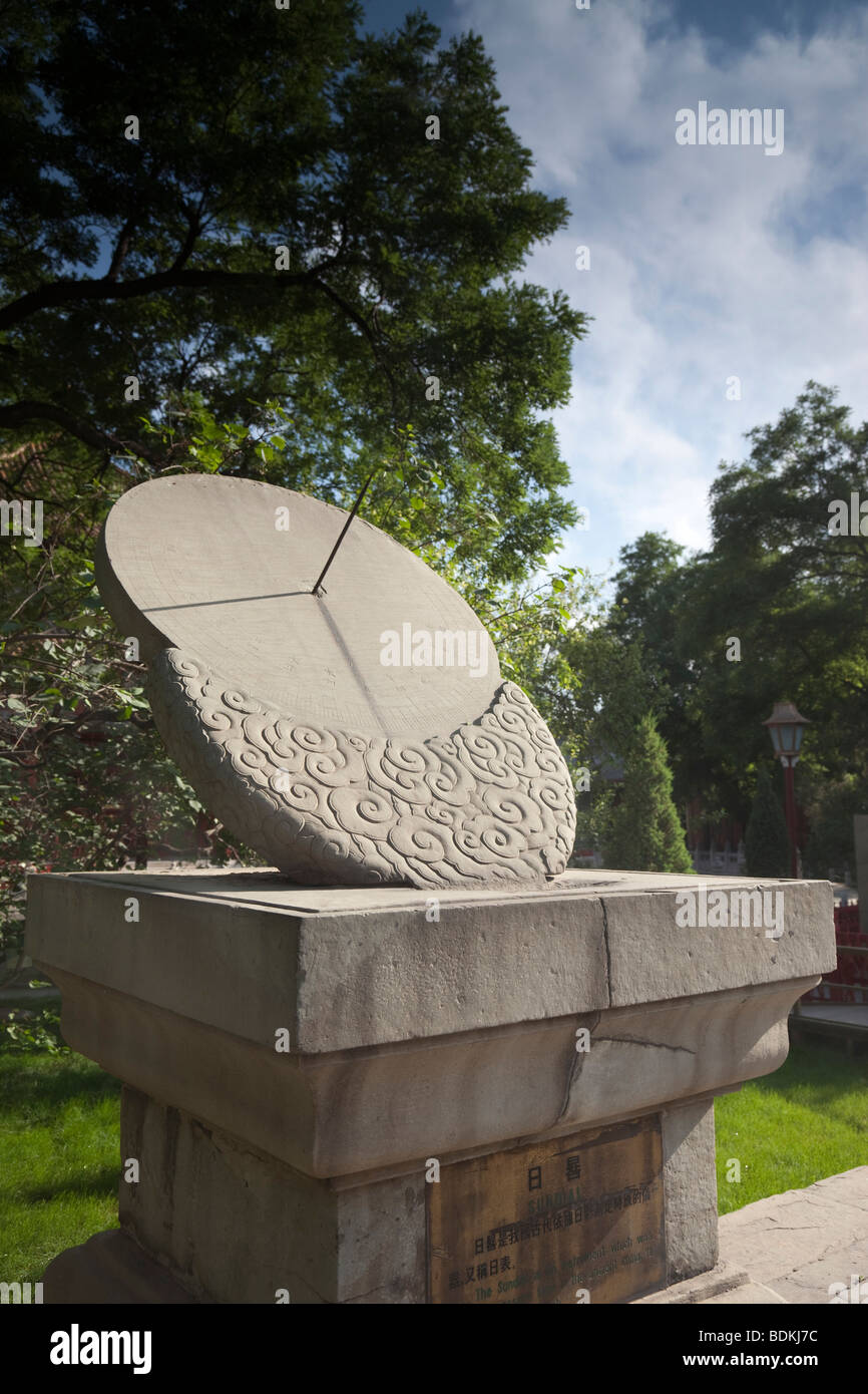 Ancient sundial in the Forbidden City - Beijing, China Stock Photo - Alamy