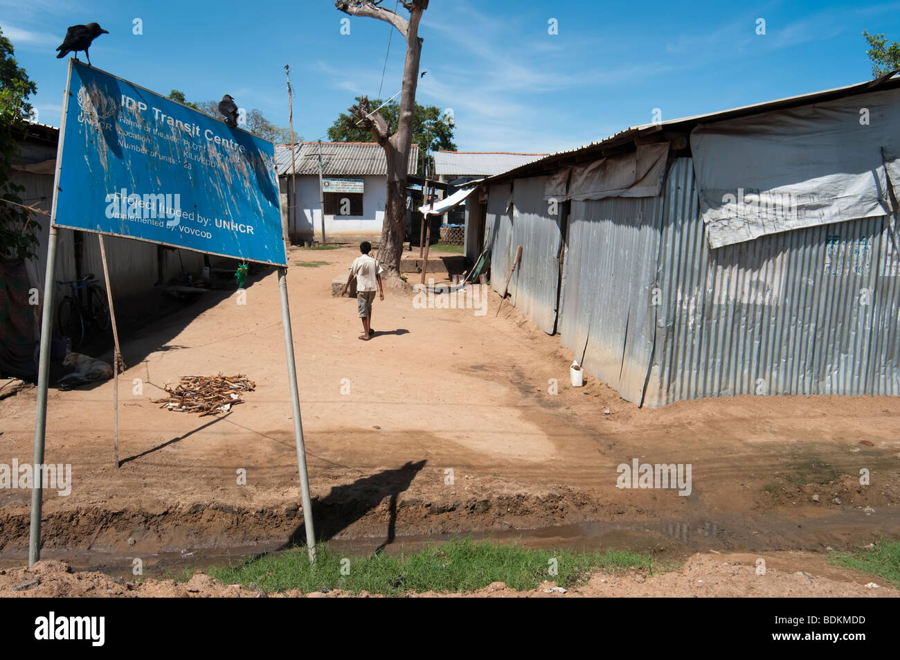 IDP Internally displaced people resettlement Camp Sri Lanka Stock Photo ...