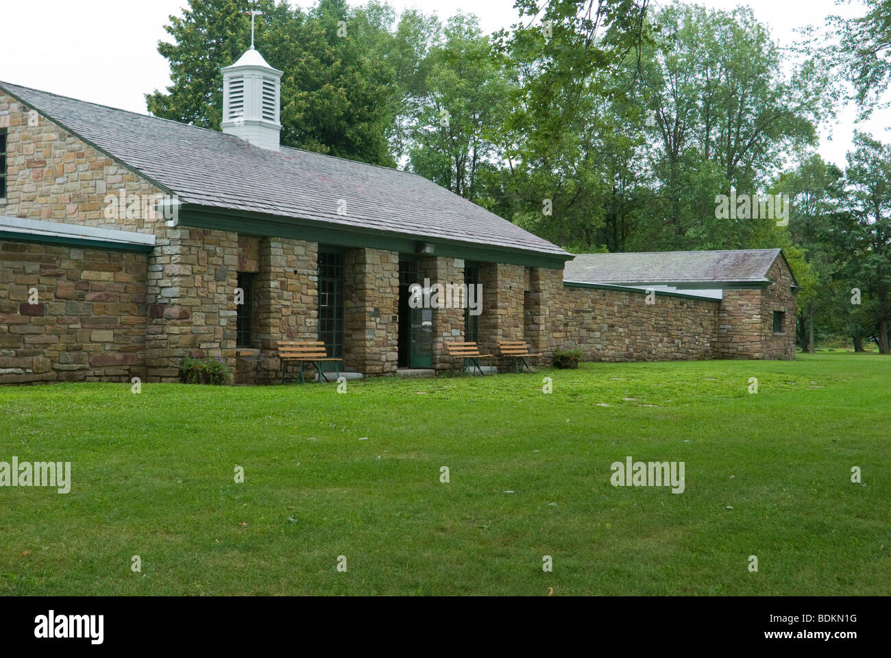 Built in the 1920s by the Civilian Conservation Corps, the Bath House ...