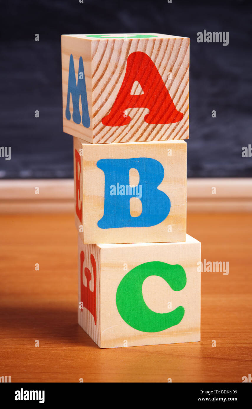 Preschooler playing alphabet games hi-res stock photography and images ...