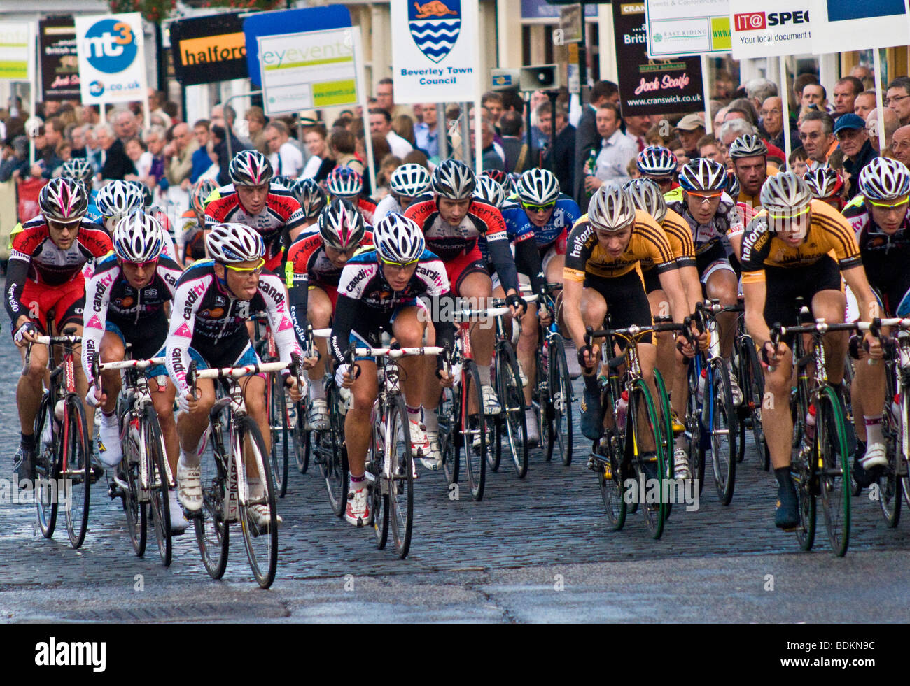 Cyclists competing in the British Cycling Circuit Race Championships in ...