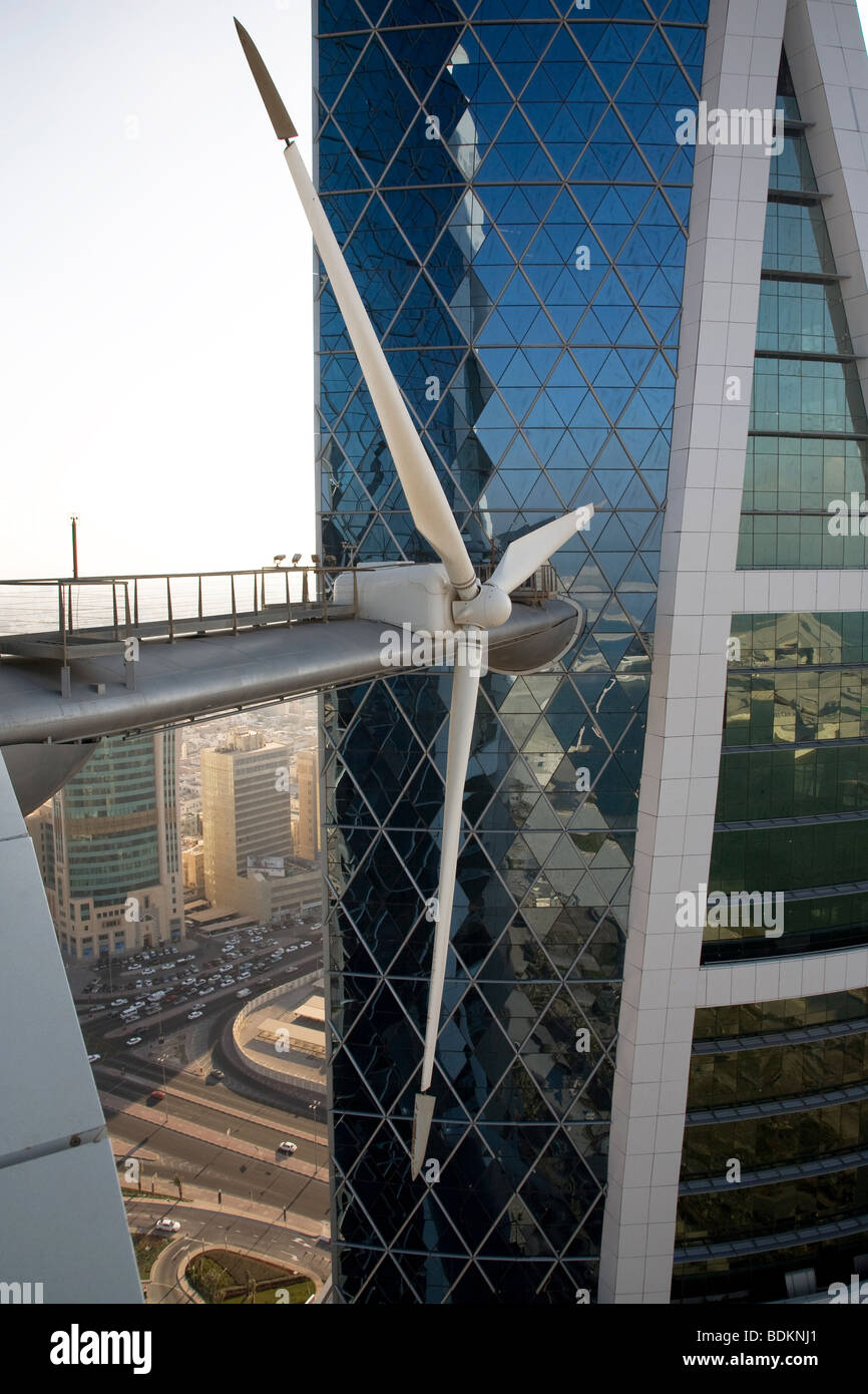 World trade centre bahrain wind turbine hi-res stock photography and ...