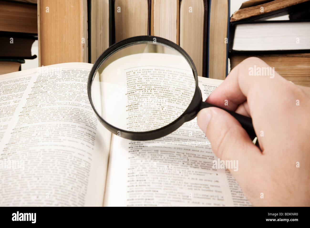 Language research study hi-res stock photography and images - Alamy