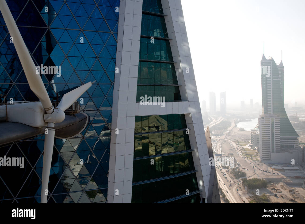 World trade centre bahrain wind turbine hi-res stock photography and ...