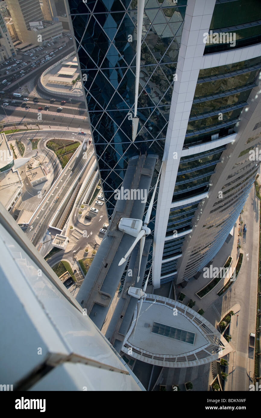 Bahrain World Trade Center Manama Wind Turbines Stock Photo - Alamy