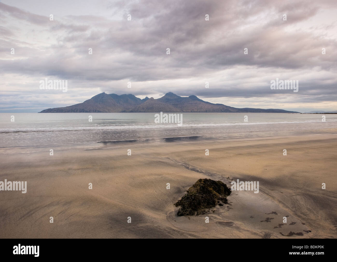 Rhum from Laig Bay, Isle of Eigg Stock Photo - Alamy