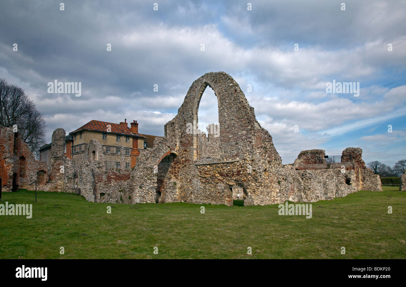 Leiston Abbey ruins, Suffolk, England Stock Photo - Alamy