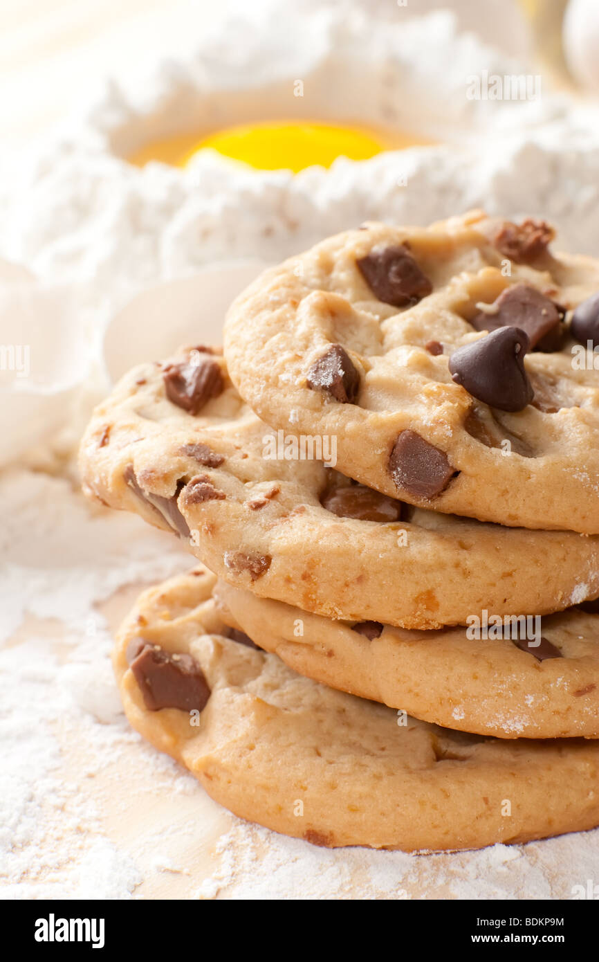Stack of freshly cooked cookies Stock Photo - Alamy
