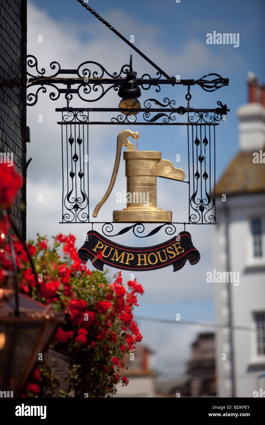 Sign outside The Pump House public house, Market Street, Brighton Stock ...