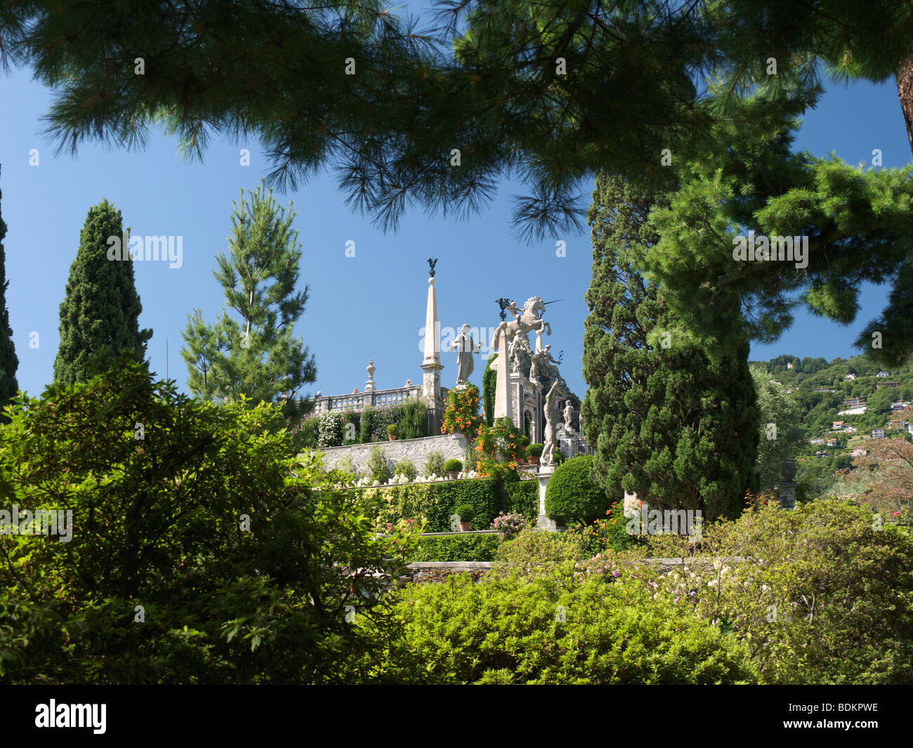 Isola Bella-Palazzo and Gardens in Lake Maggiore in Northern Italy ...