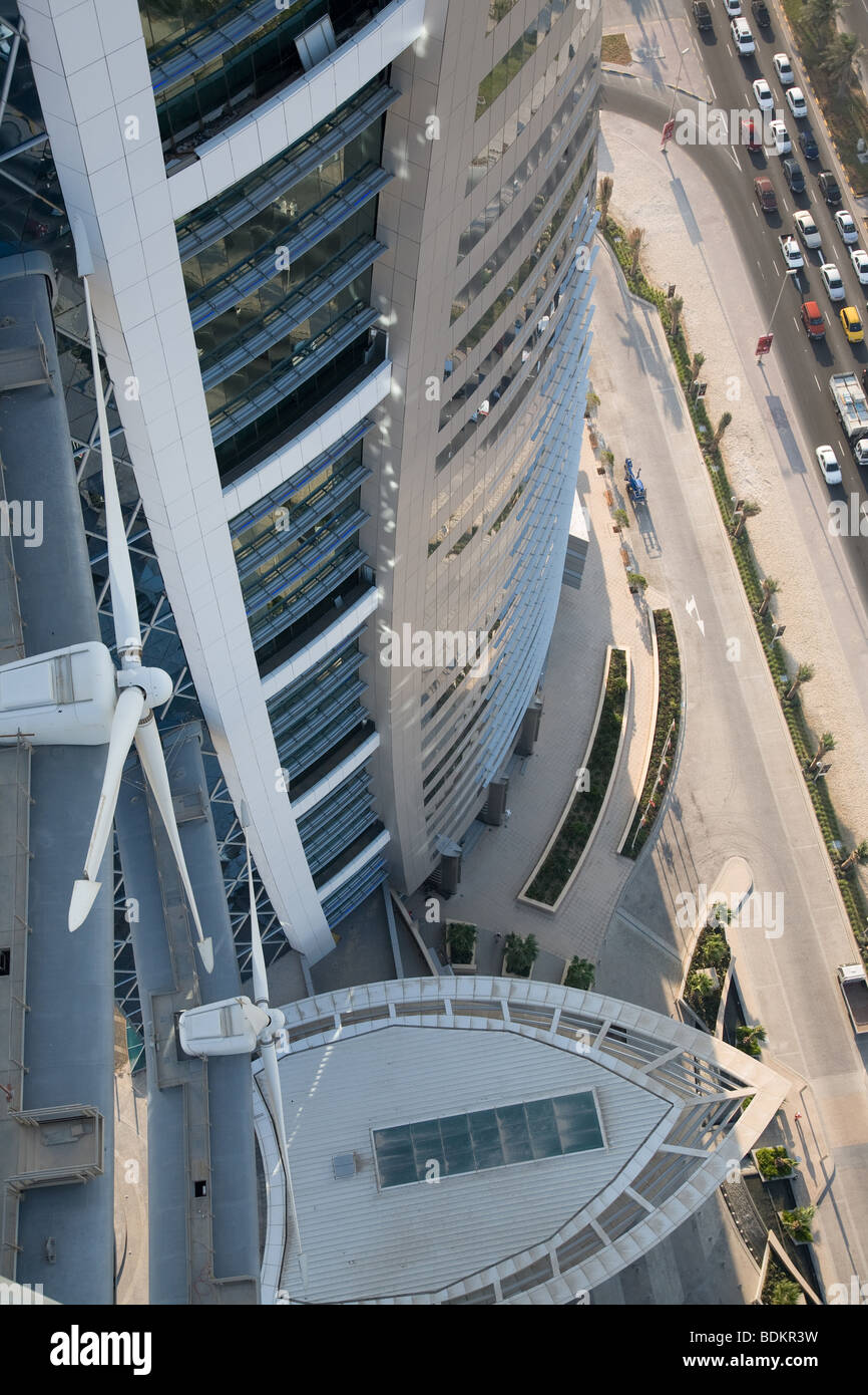 Bahrain World Trade Center Manama Wind Turbines Stock Photo - Alamy