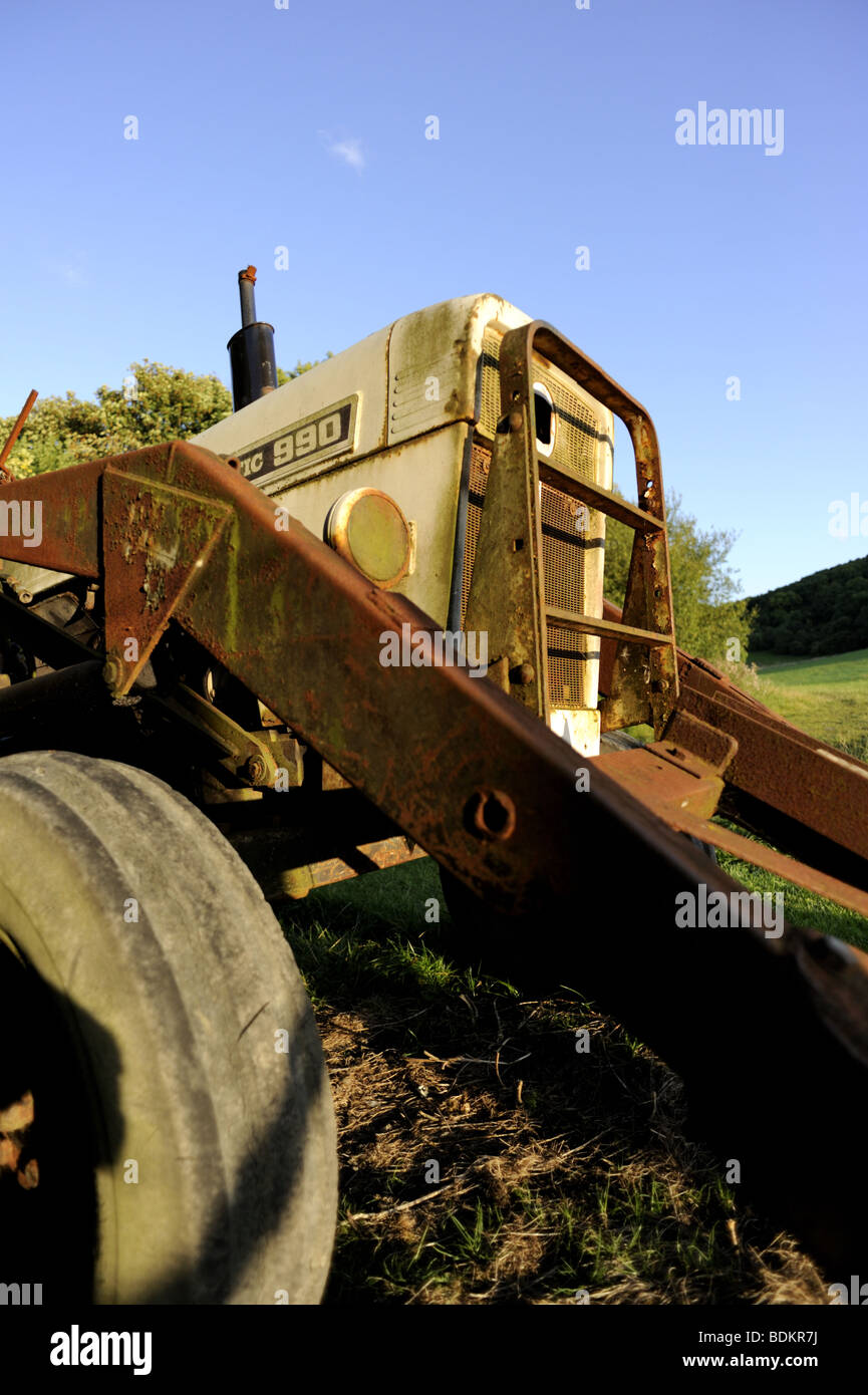 An old Rusty Tractor dying in a field in the south down under a nice ...