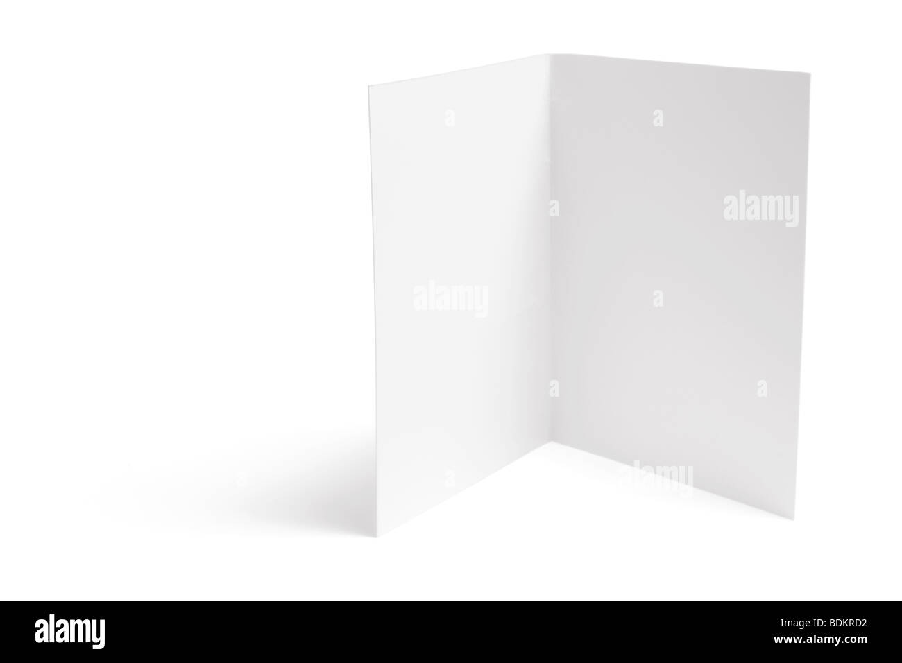 Blank card fold hi-res stock photography and images - Alamy