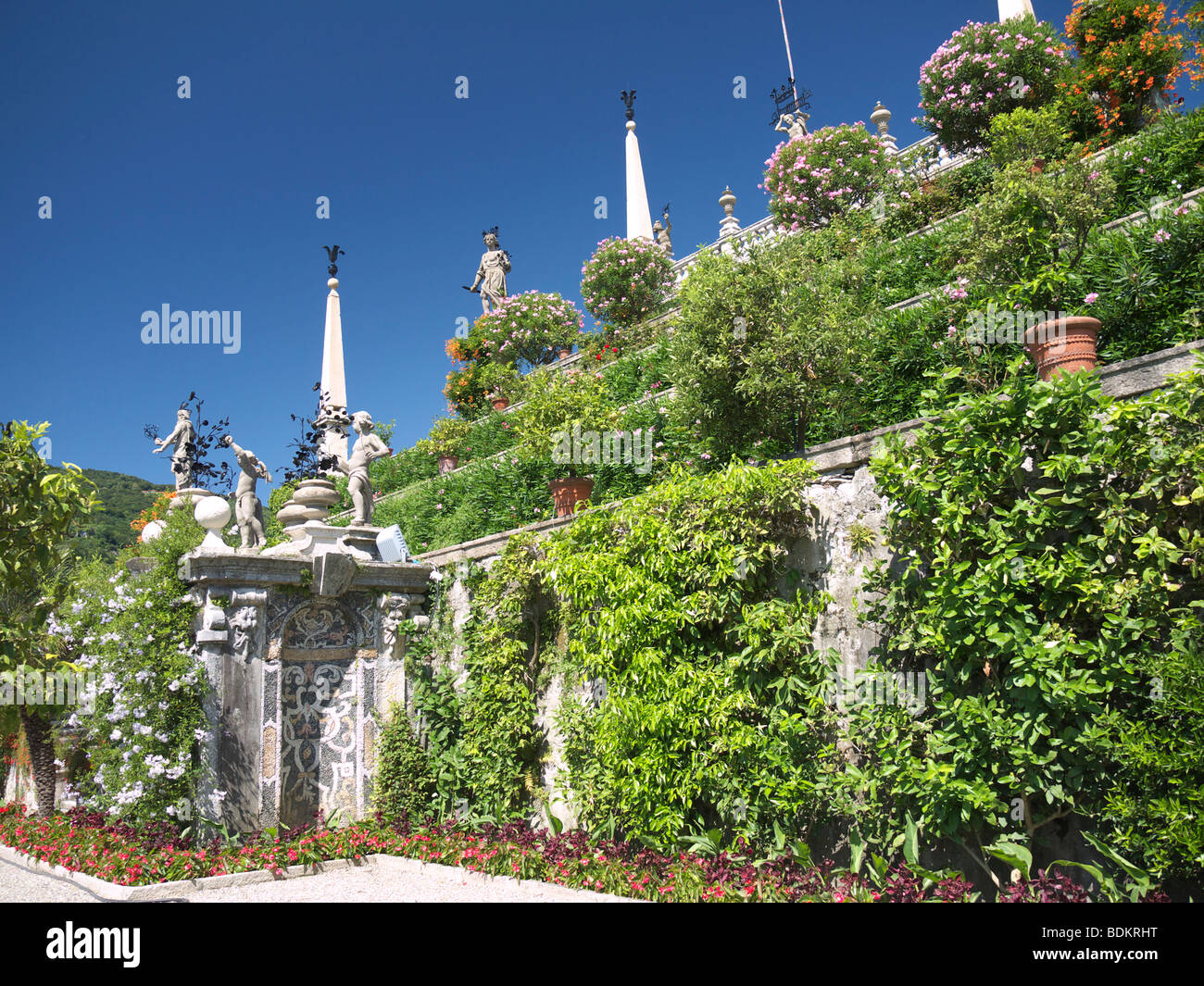 Isola Bella-Palazzo and Gardens in Lake Maggiore in Northern Italy ...
