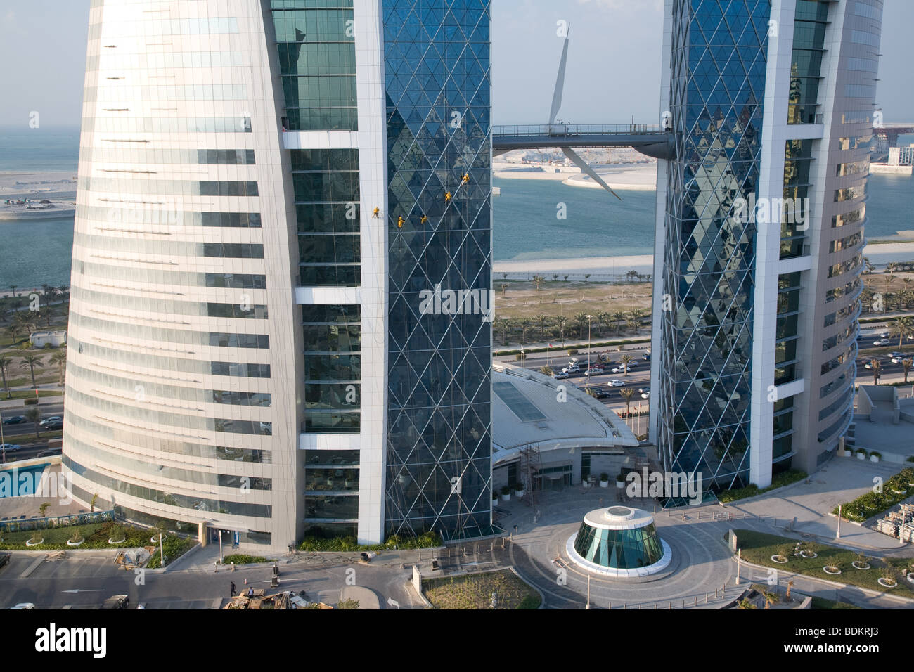 Bahrain World Trade Center Manama Wind Turbines Stock Photo - Alamy