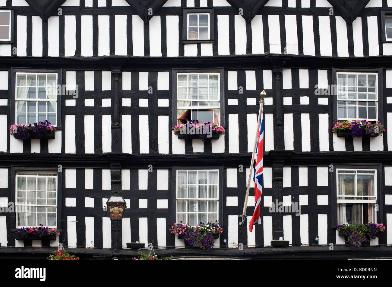 The feathers hotel, 16th century timber framed period building, Ledbury ...