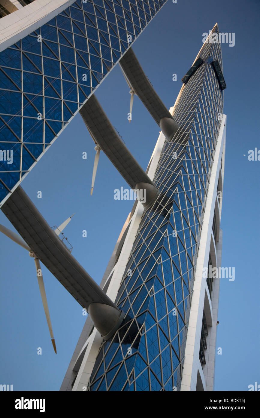 Bahrain World Trade Center Manama Wind Turbines Stock Photo - Alamy