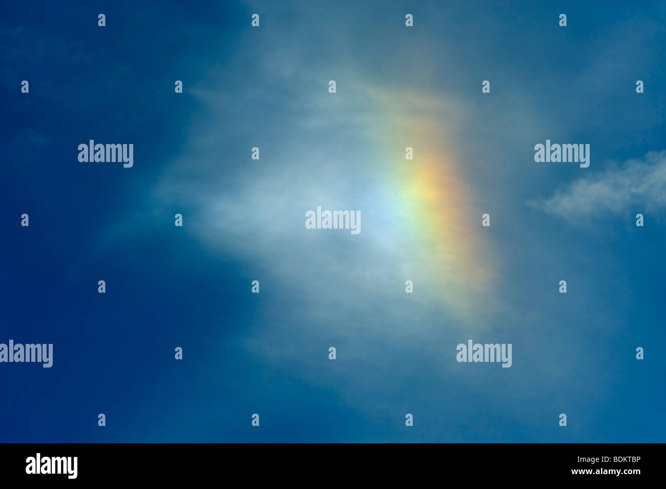 A Rare Rainbow Cloud over Southern England Stock Photo - Alamy