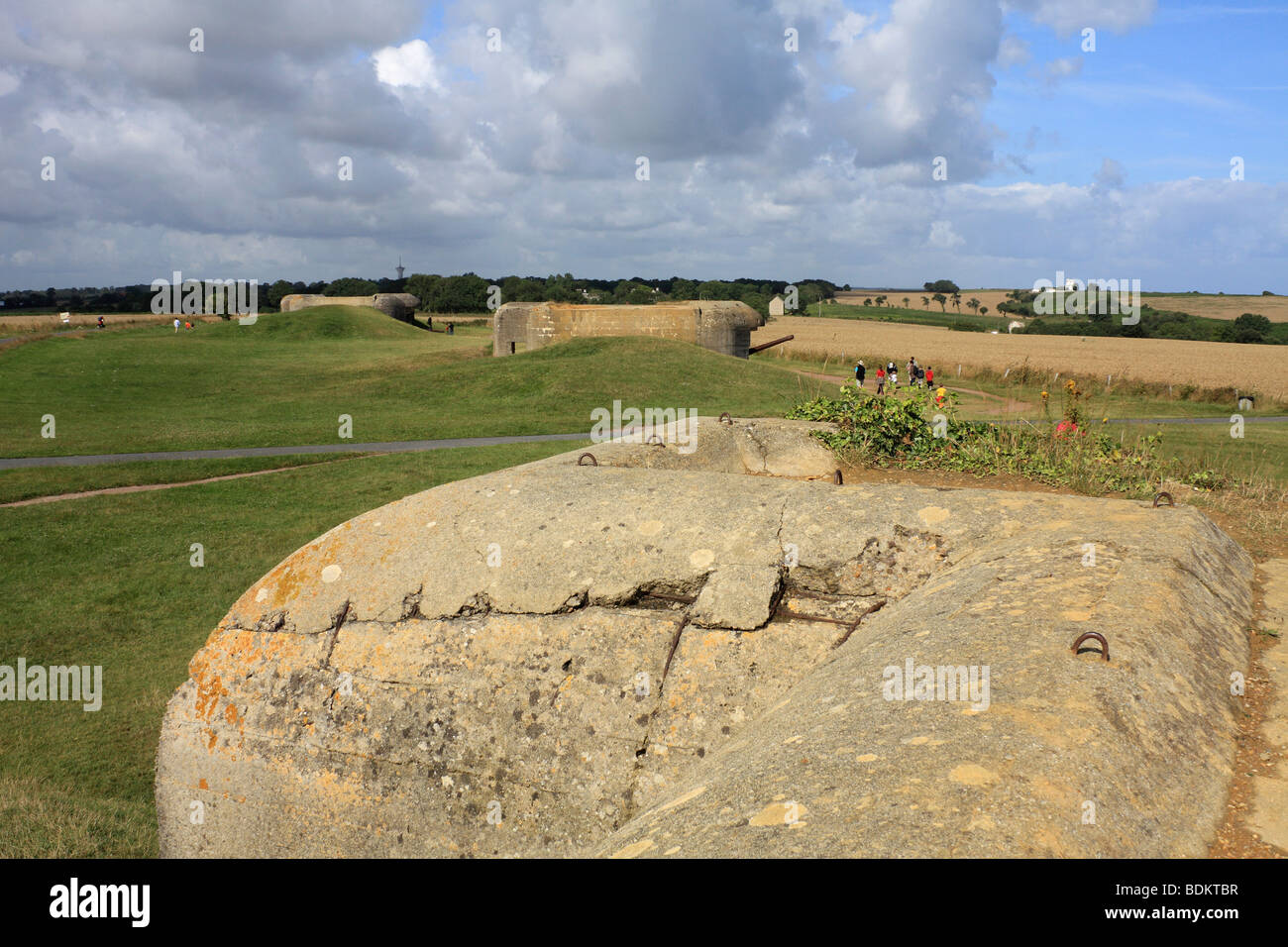 Longues-sur-Mer battery, near Arromanches Normandy France Stock Photo ...