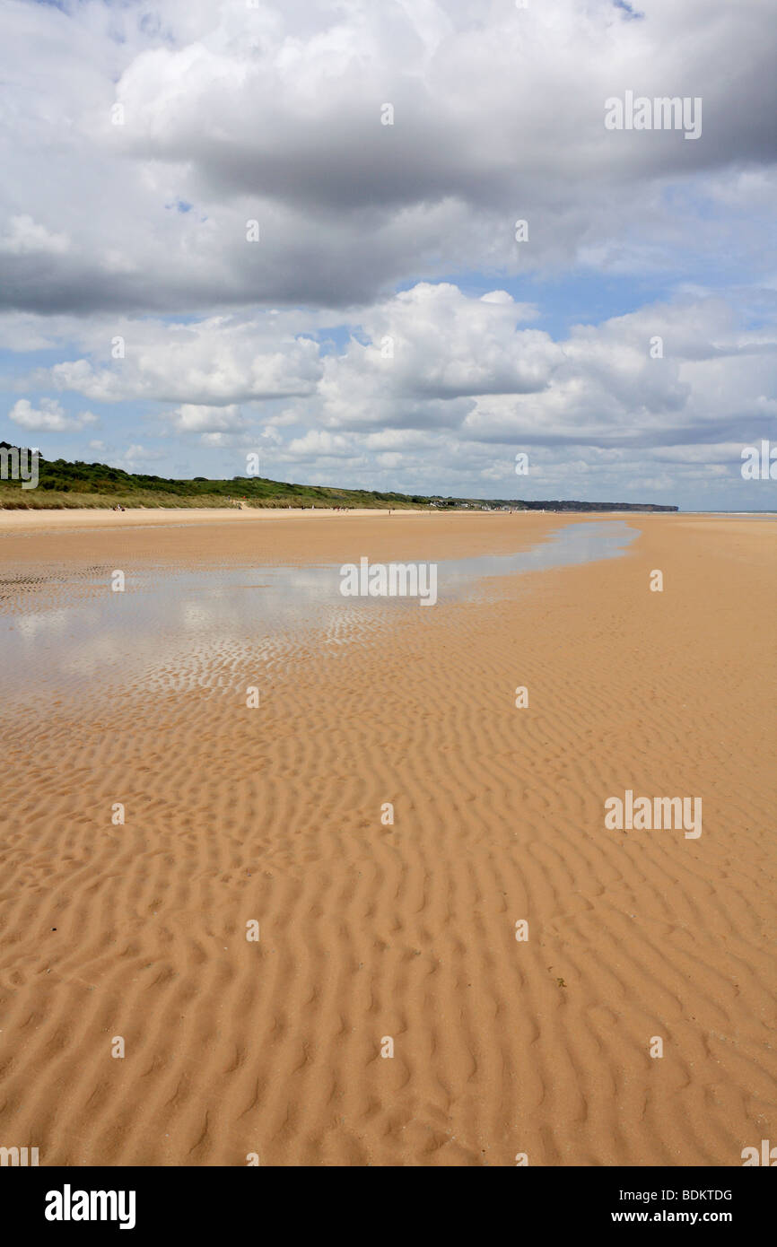 Omaha beach, one of the D-Day landing beaches used during the Allied ...