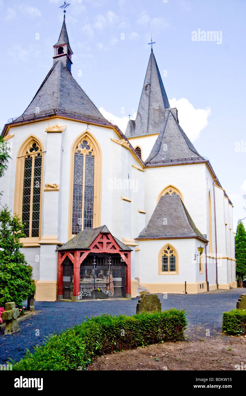 Church of St Pantaleon, Unkel, Germany Stock Photo - Alamy