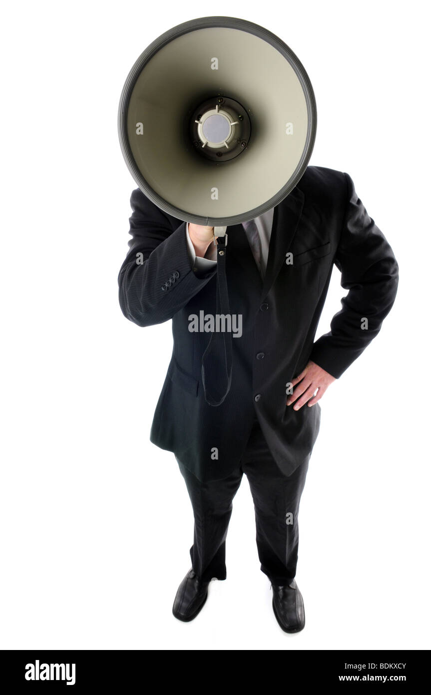 Loudspeaker businesspeople hi-res stock photography and images - Alamy