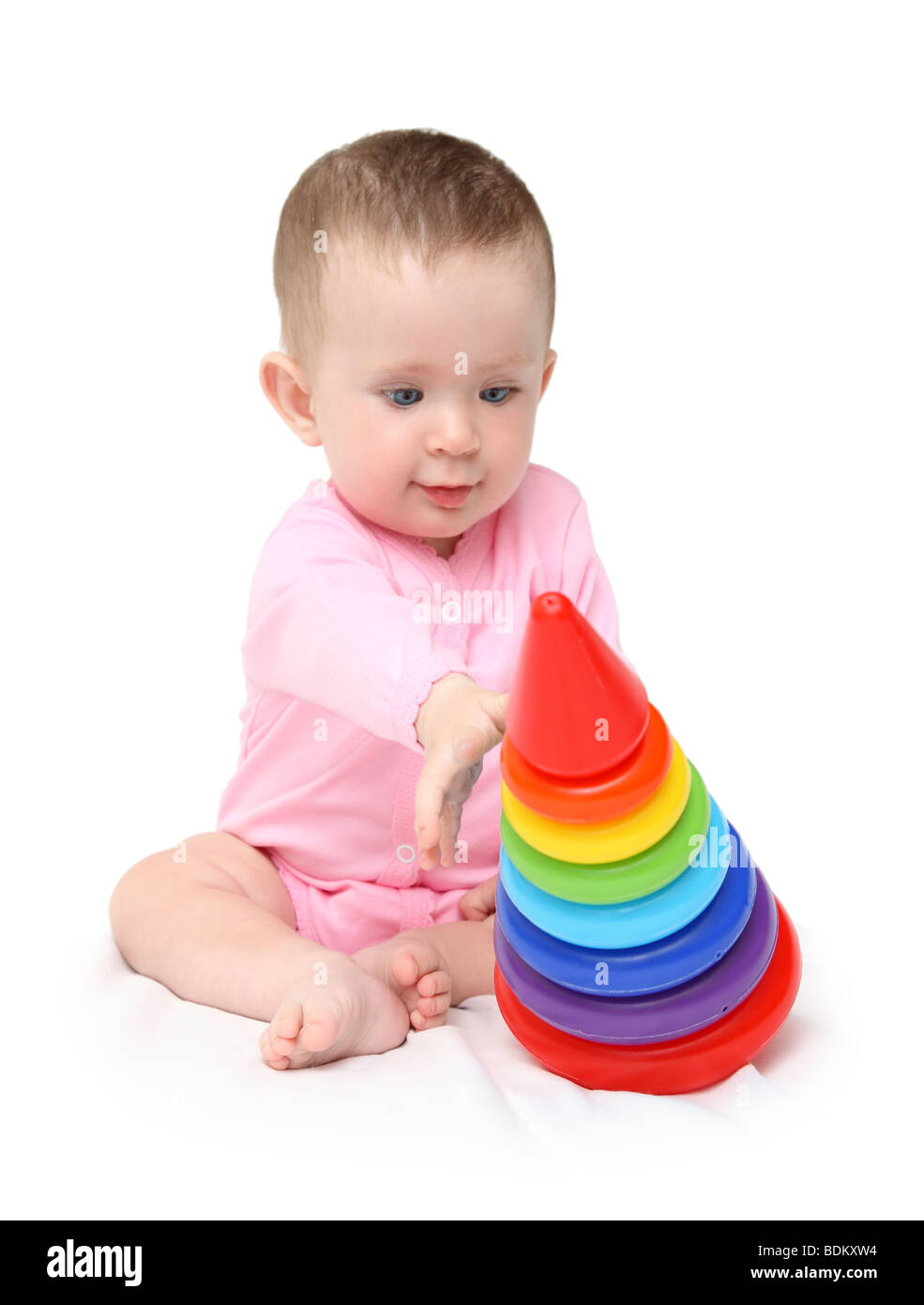 Toddler play pyramid hi-res stock photography and images - Alamy