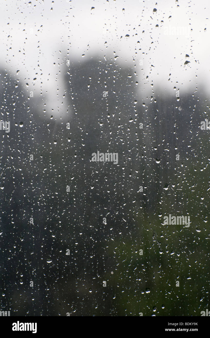 Raindrops on a window Stock Photo - Alamy